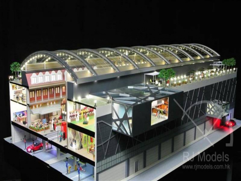 Shopping Mall Model, Building Mall Scale Model Makers